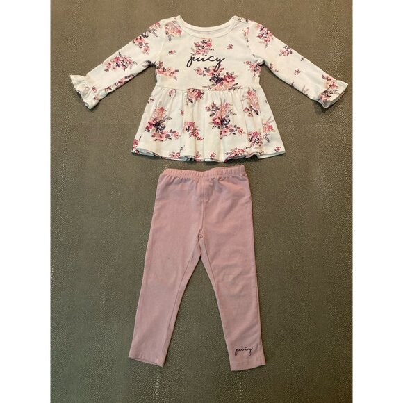 Juicy Couture | Matching Sets | Juicy Couture 2 Pc Outfit 2t Euc | Poshmark